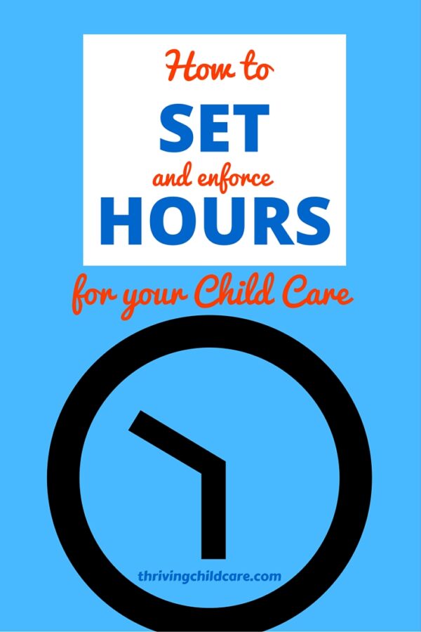 Setting Your Child Care Hours - Thriving Childcare